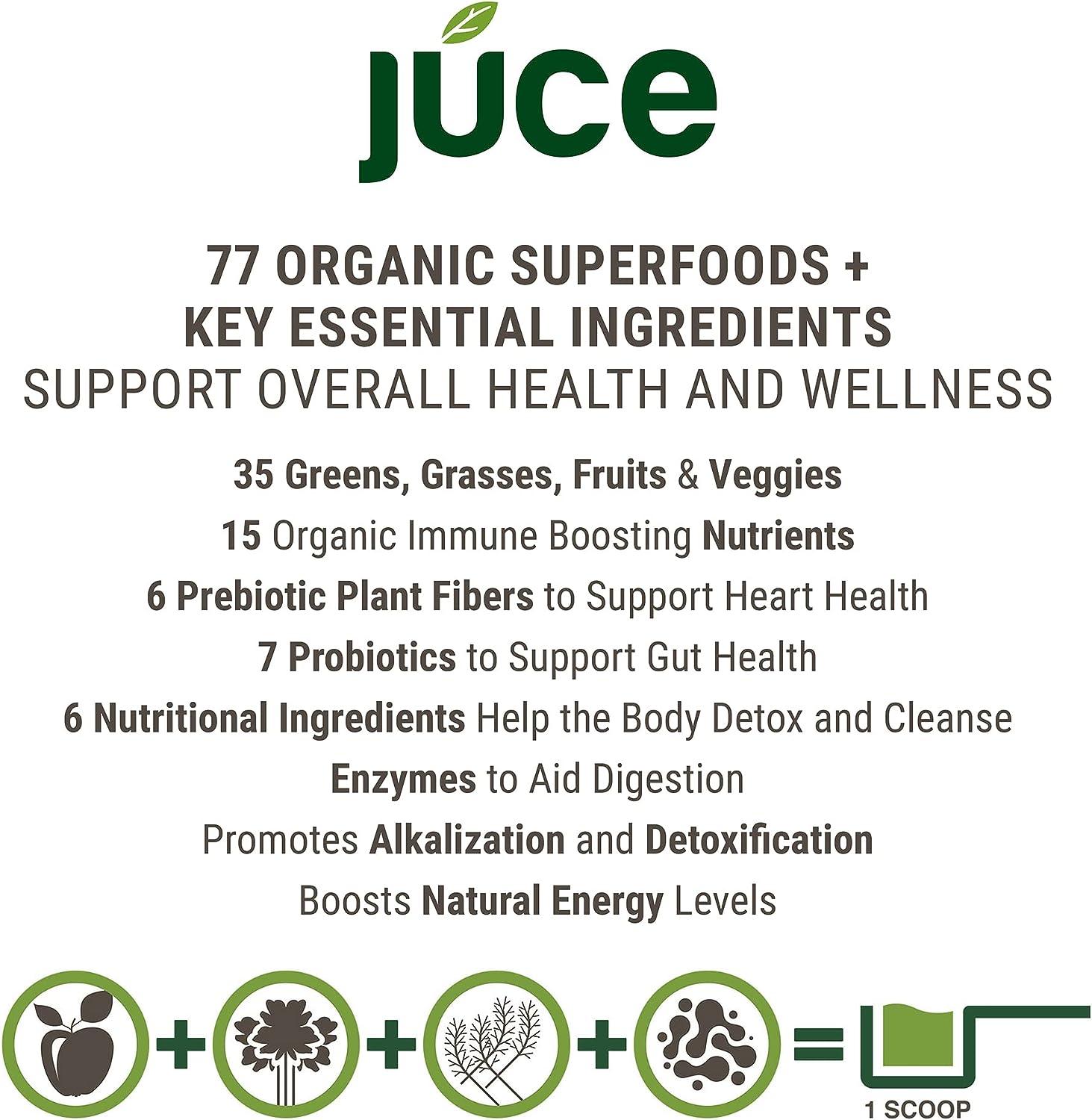 Terra Kai Organics JUCE Green Superfood Powder - Organic Fruits/Veggies ...
