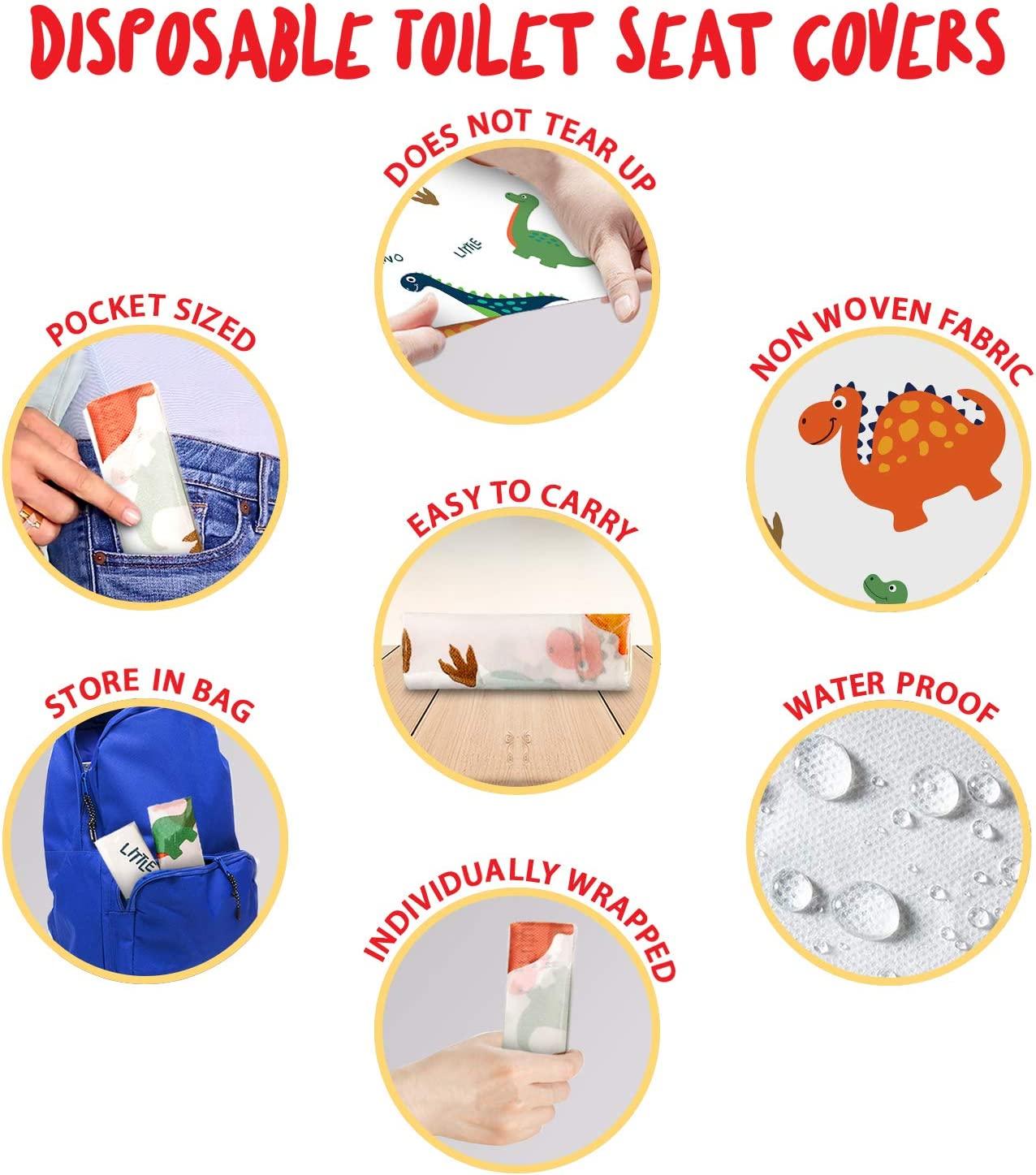 Extra Large Disposable Dinosaur Toilet Seat Covers for Toddlers ...