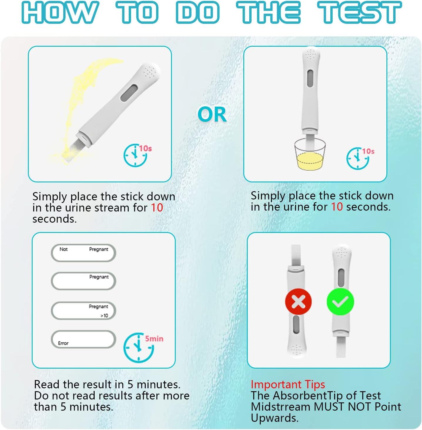 ACCUBIO Digital Pregnancy Test - Fast & Accurate Home Fertility Test ...