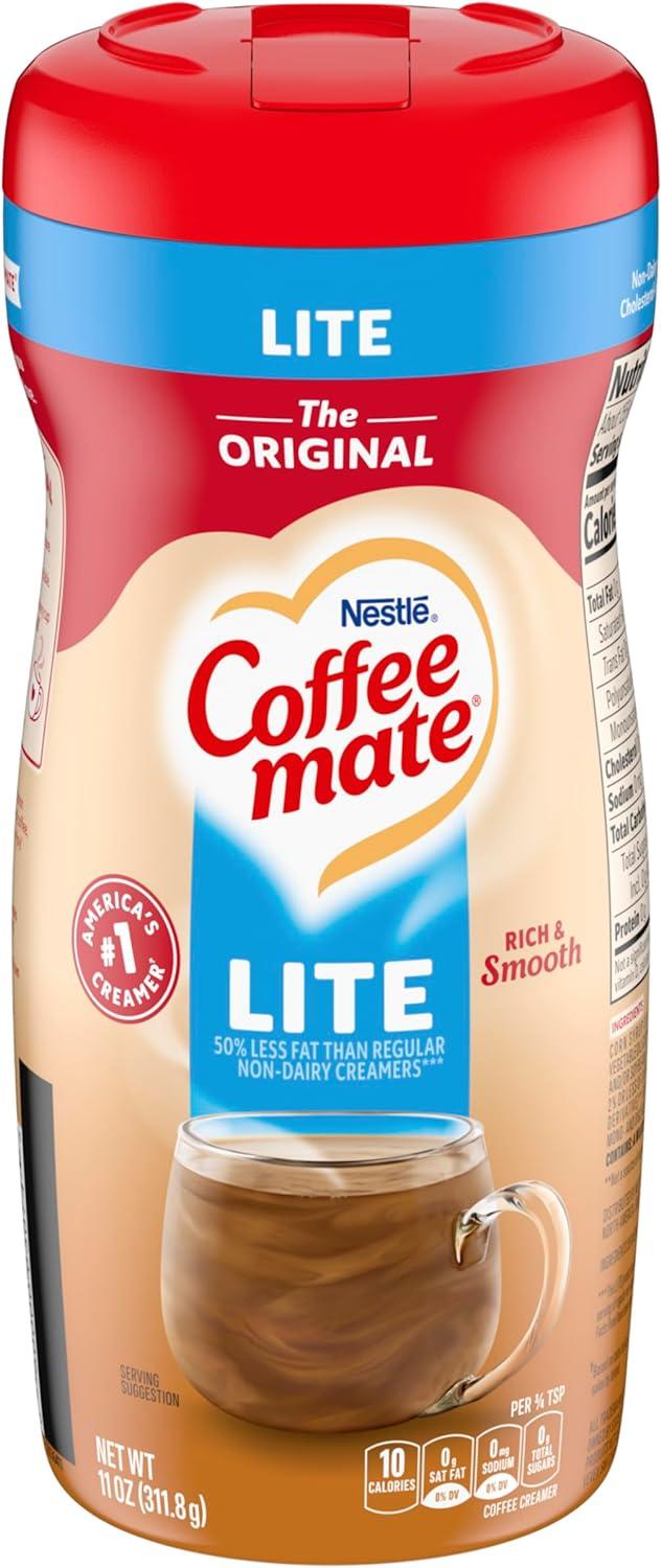 Coffee mate Gluten-Free Lactose-Free Original Lite Powdered Creamer 11 ...