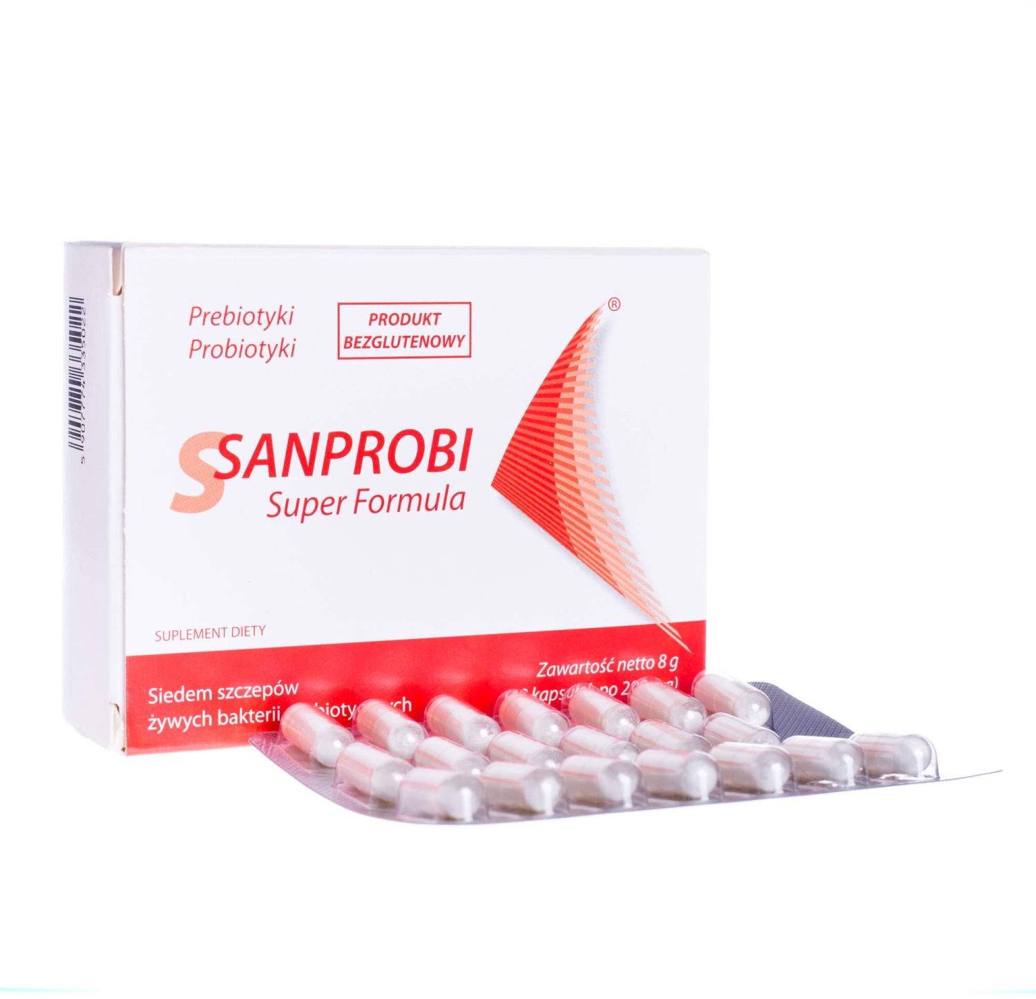 SANPROBI SUPER FORMULA - 40 Capsules | 7 Probiotics & Prebiotics for ...