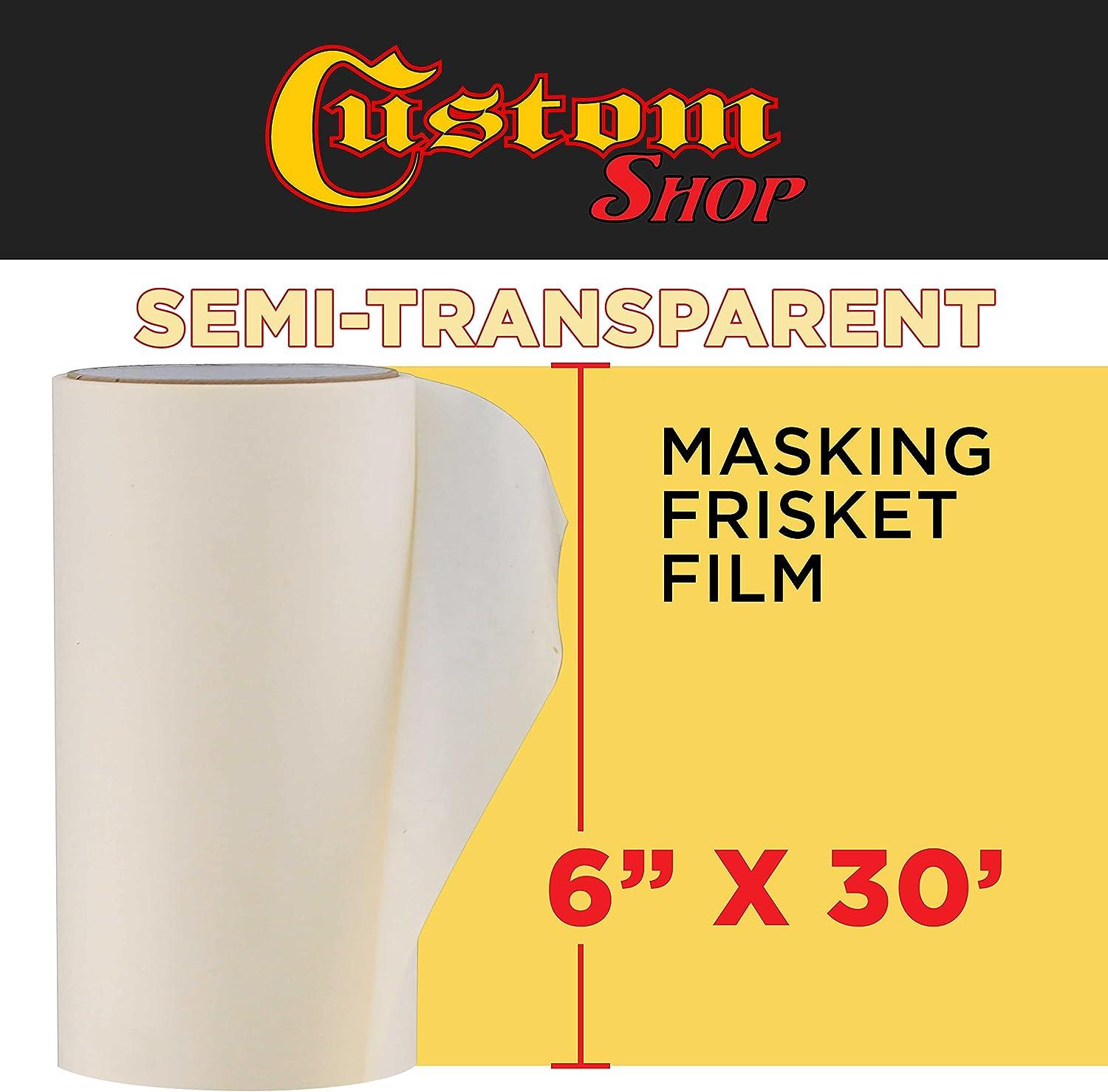 Custom Shop 6 x 30' Semi-Transparent Masking Film Roll for Artists ...