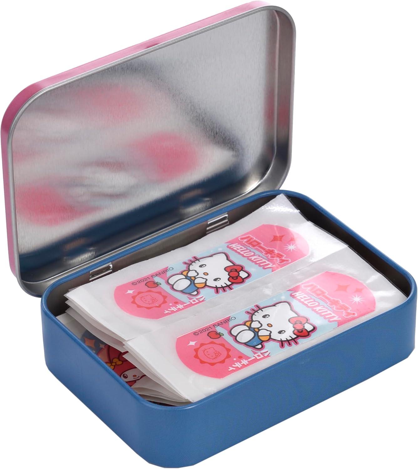 Hello Kitty Children's Plaster Set - 3-Piece Metal Box with Storage ...