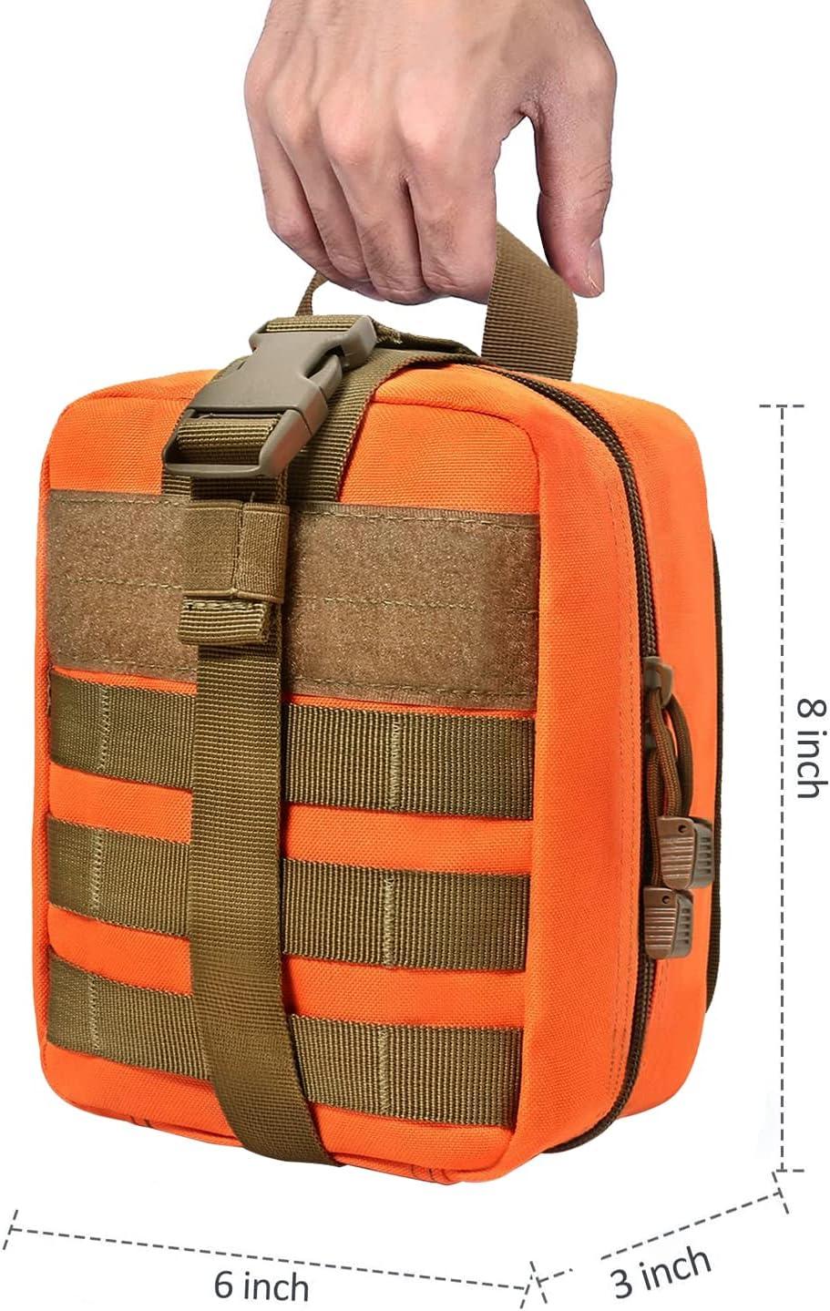 Tactical MOLLE Rip-Away EMT Medical First Aid Kit | 600D Waterproof ...