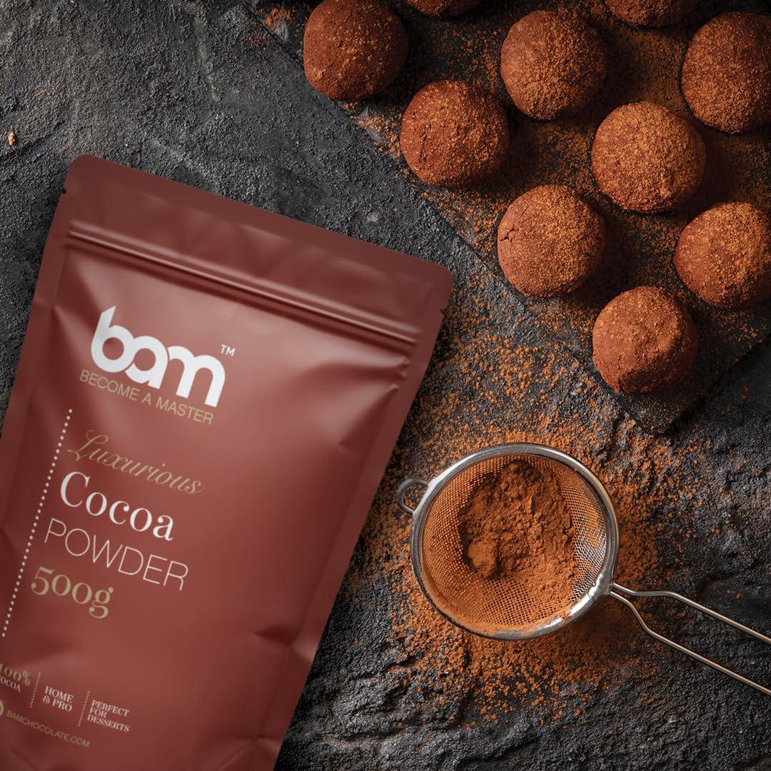 BAM Luxurious Cocoa Powder 500g | 100% Pure Alkalized Red-Brown Cocoa ...