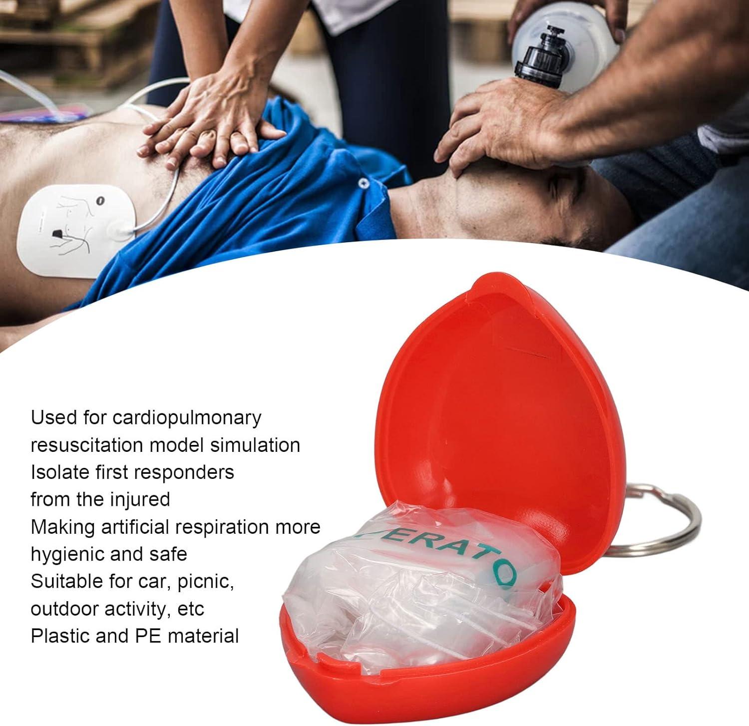 CPR Face Shield Mask 6Pcs - Pocket Mask with One Way Valve for Cardiopulmonary Resuscitation ...