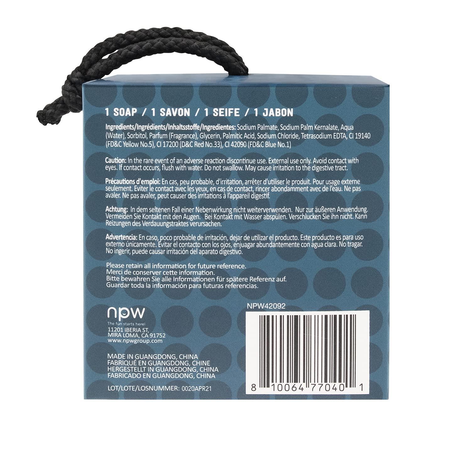 NPW-USA Hello Handsome Wash Your Nuts Soap-On-A-Rope Nutty Almond ...