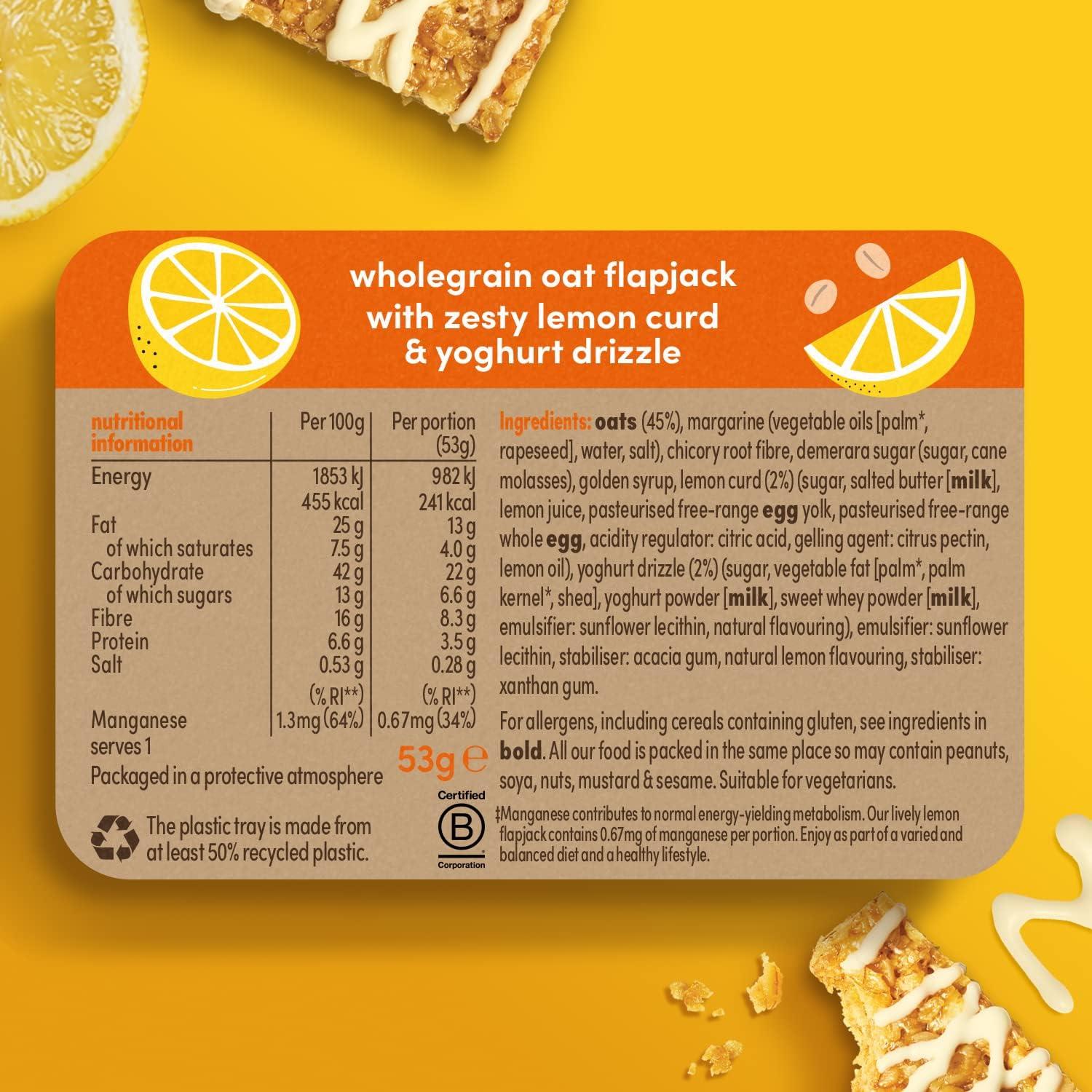 Graze Lively Lemon Flapjack 3 x 53g | Buy Now with Express ...
