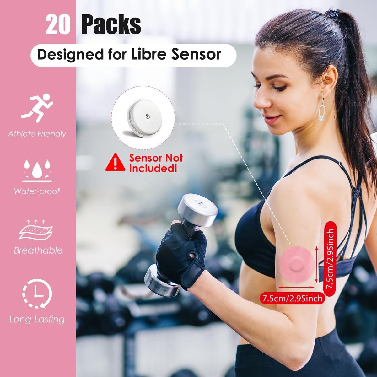 Freestyle Libre 3 Plaster - 20 Waterproof Sensor Stickers for Libre 1 2 ...