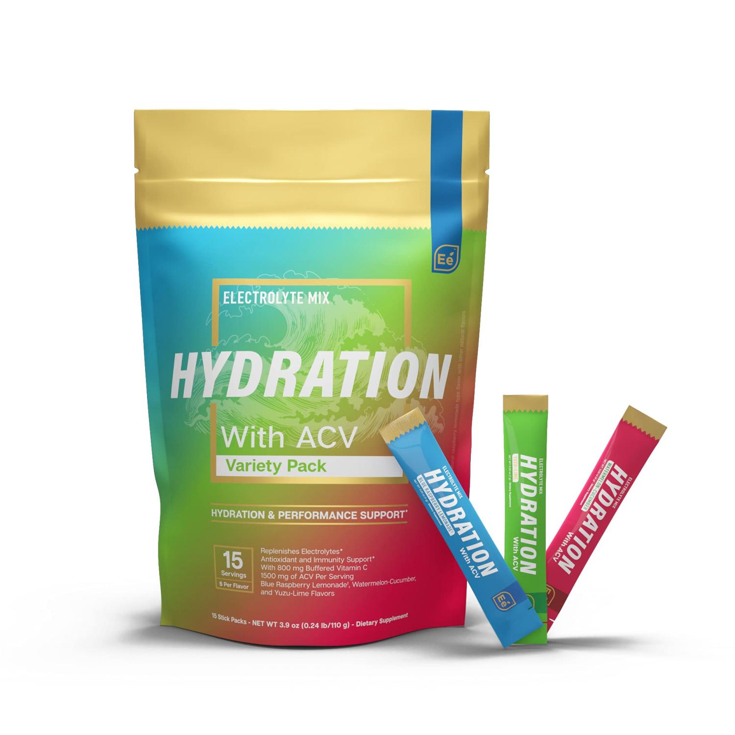 Essential Elements Hydration Powder Packets Variety Pack - Sugar Free ...