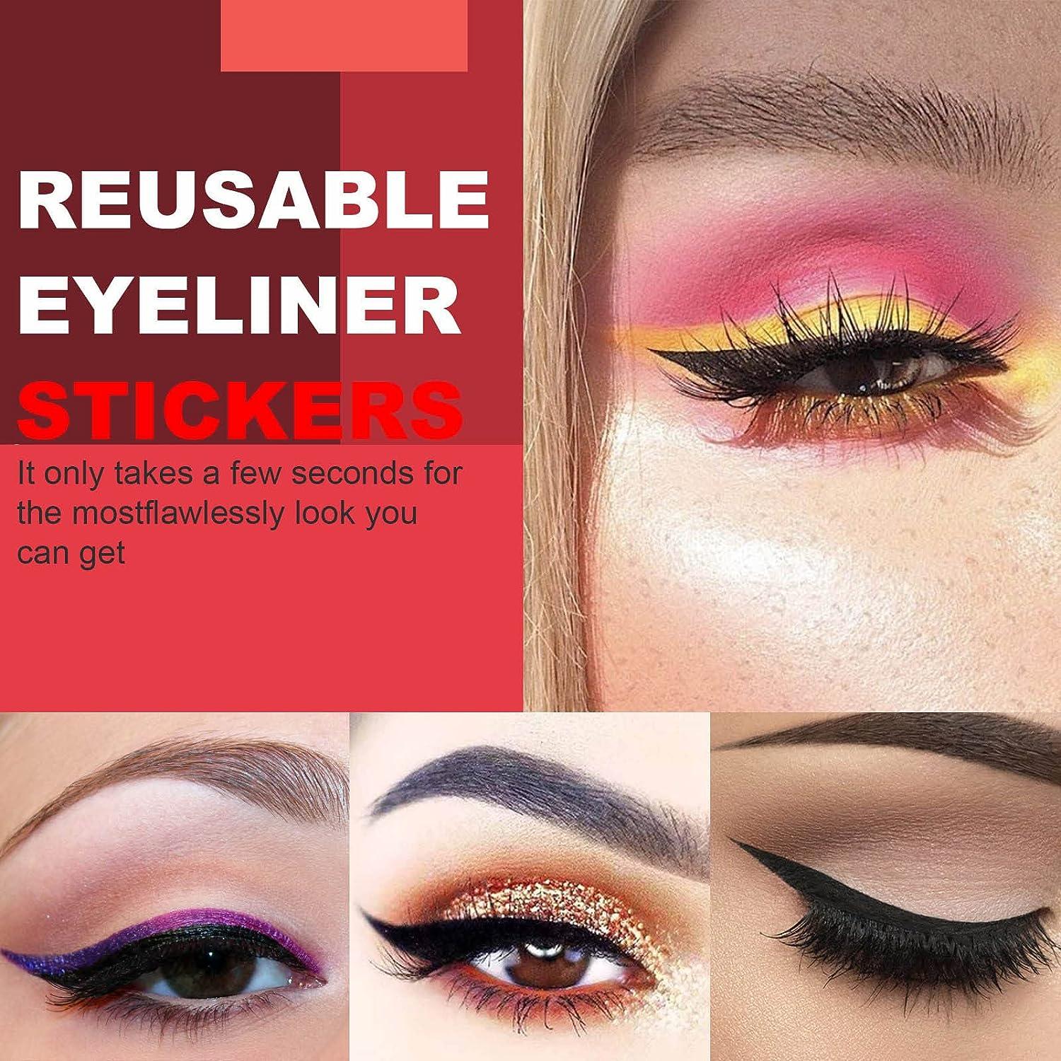 Convinced8 Glitter Eyeliner Stickers - 40Pcs Multicolor Double Eyelid ...