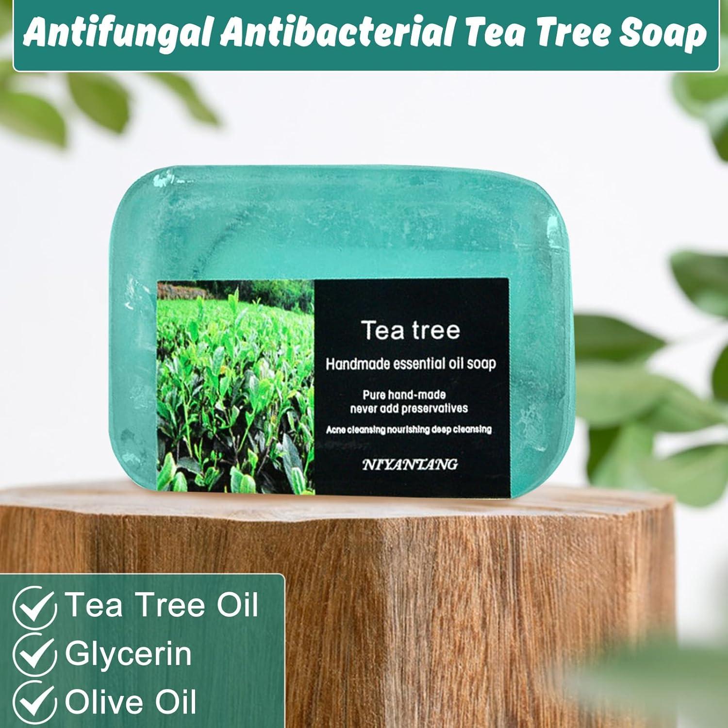 Antifungal Antibacterial Tea Tree Soap Organic Natural Soap Bar ...