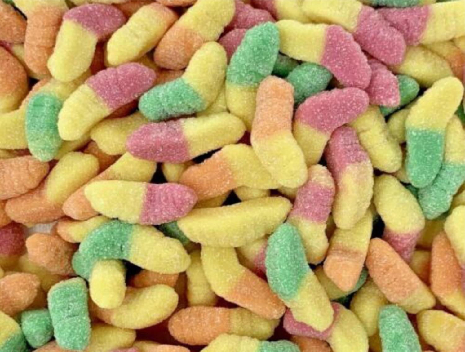 1kg Fizzy Glow Worms Sweets Candy Pick & Mix Sweets Selection ...
