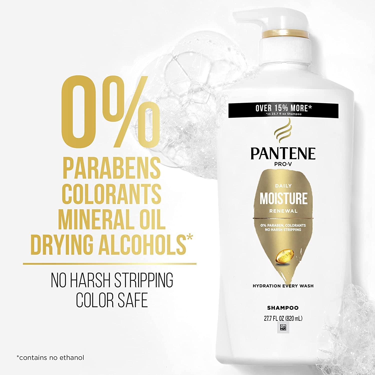 Pantene Shampoo Twin Pack & Treatment - Daily Moisture Renewal for Dry ...