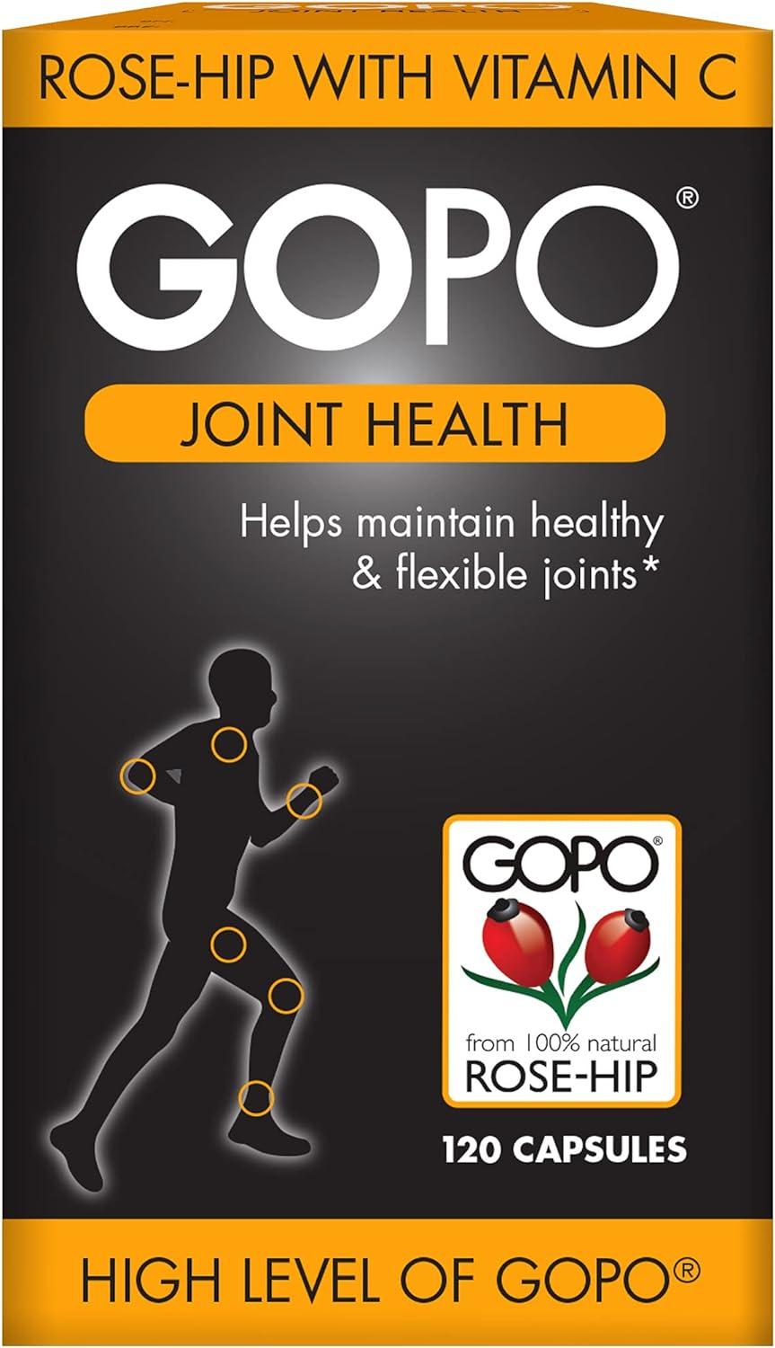 GOPO Joint Health 120 Capsules - Rose-Hip & Vitamin C - Supports Healthy & Flexible Joints - 120 ...