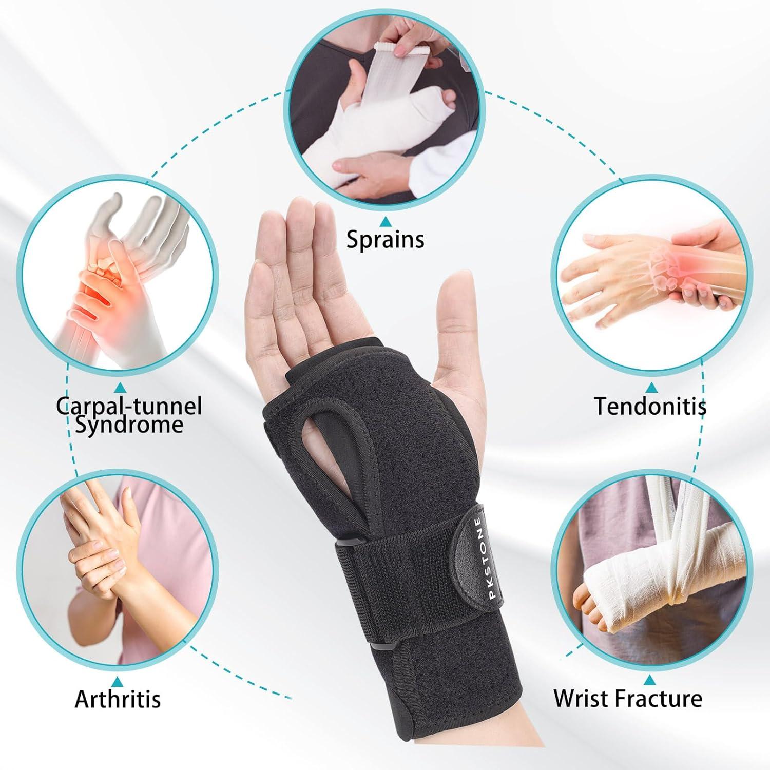 Buy Wrist Brace & Splint for Carpal Tunnel Pain Relief | Soft Padding ...
