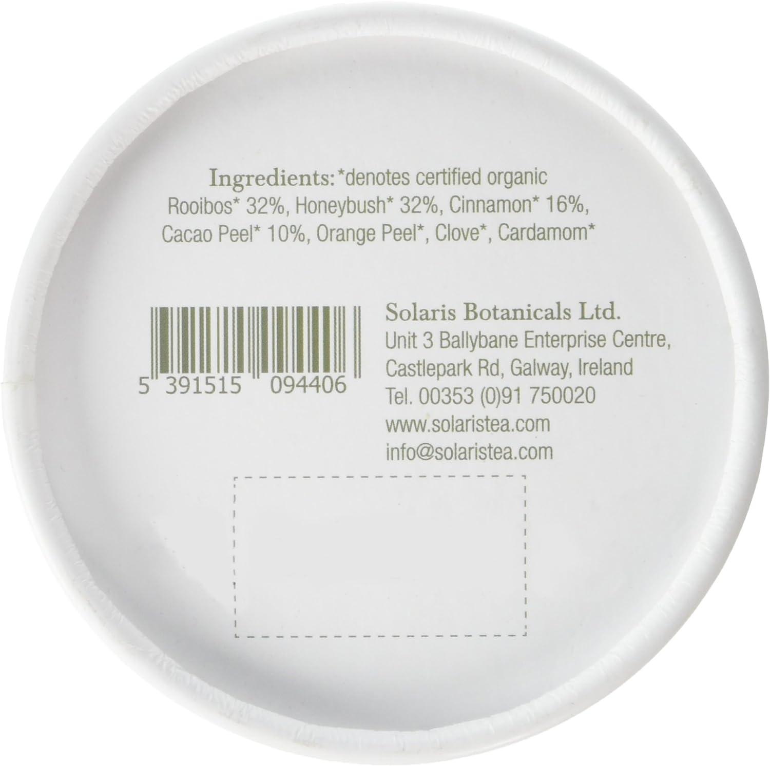 Organic Rooibos Cacao Chai Tea by Solaris Tea | Vegan & Whole Leaf | 15 ...