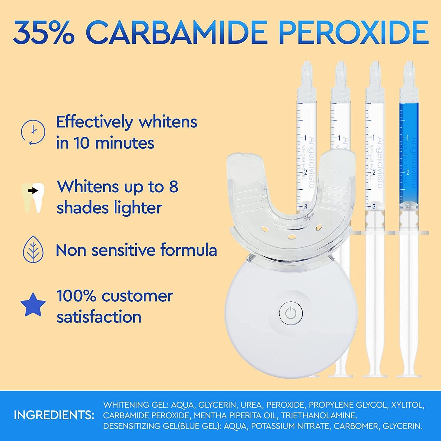 Professional Teeth Whitening Kit - 5X LED Light, 1 Mouth Tray ...