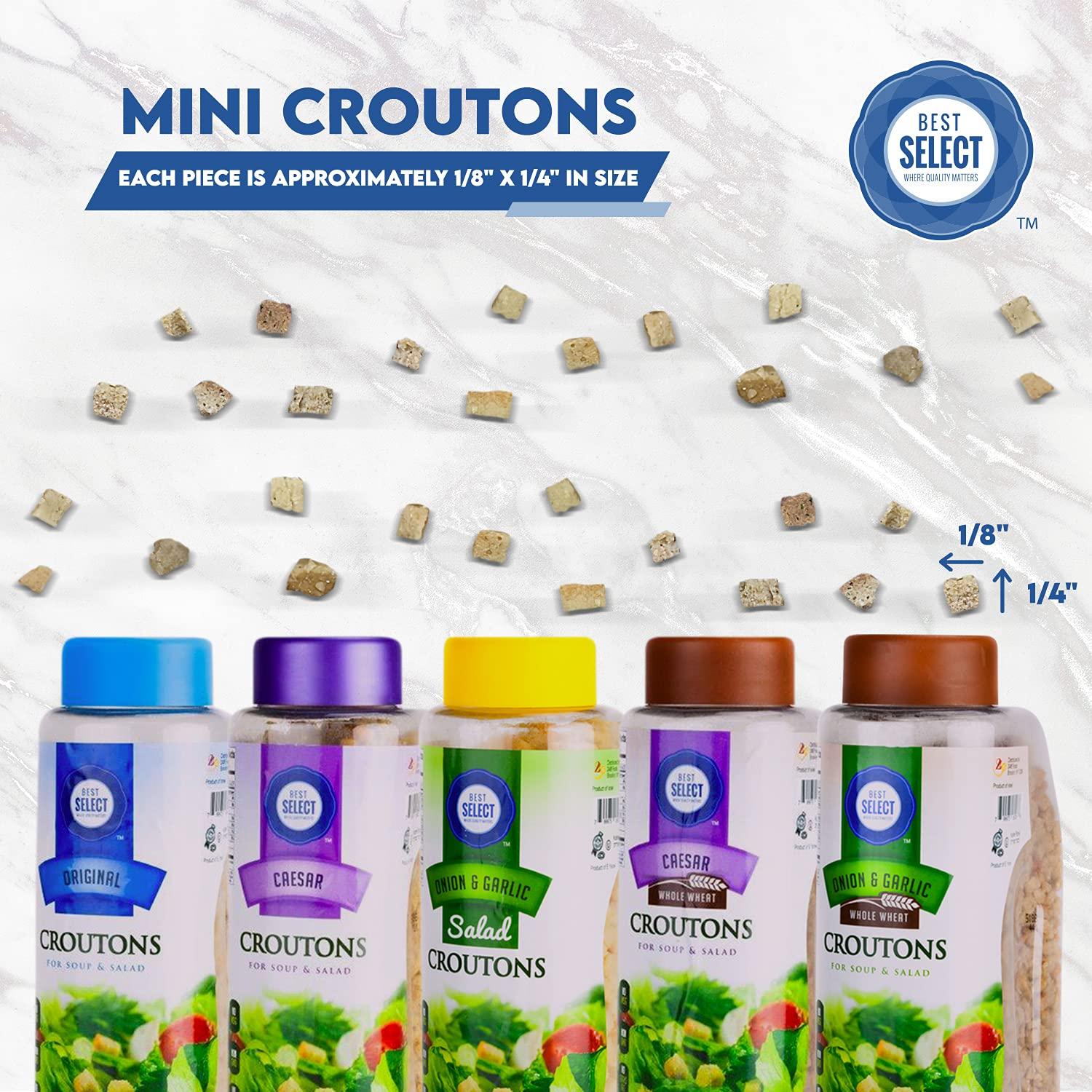 Crunchy Onion Garlic Mini Croutons for Soups and Salads - 2 Pack - 15 ...