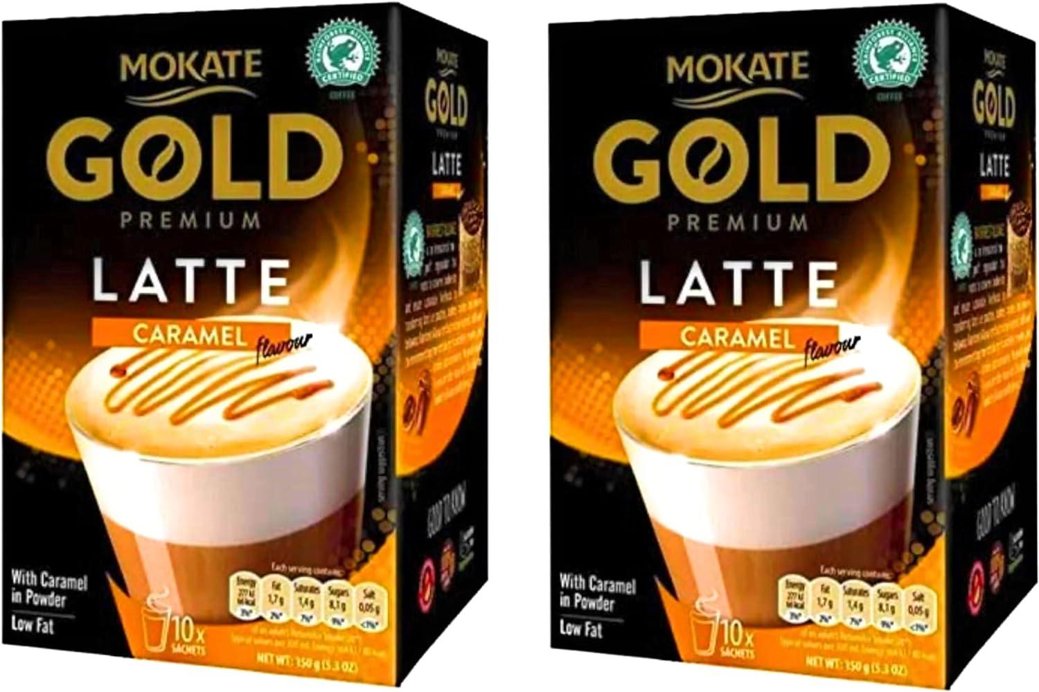 Mokate Gold Premium Latte Caramel Flavour with Caramel in Powder *2x boxes 10x sachets* | Buy ...