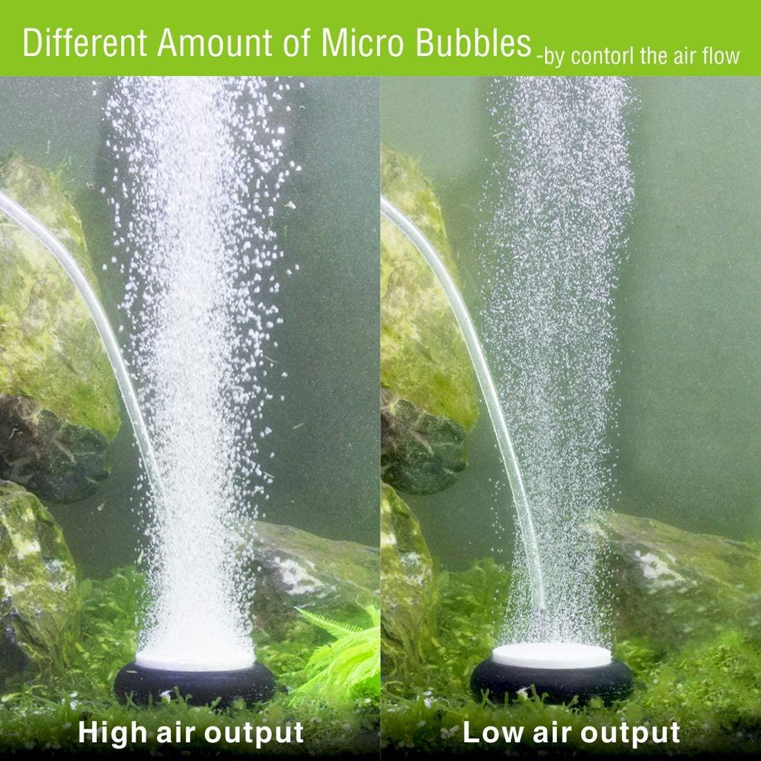 Hygger 2 Inch Aquarium Air Stone | Ultra Silent Oxygen Diffuser for ...