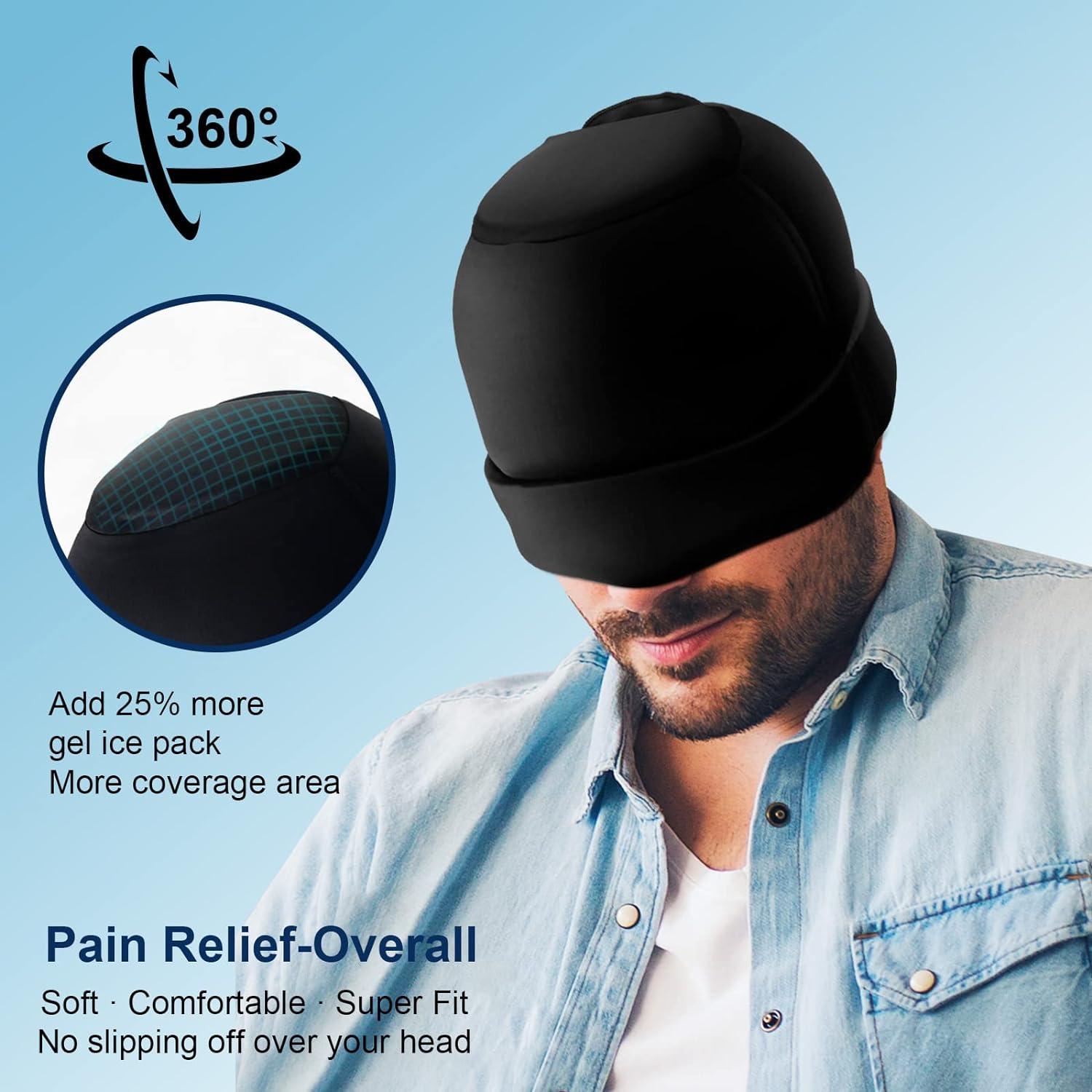 HBAID Migraine Hat - Cool Cap for Headache Relief | Reusable Cooling ...
