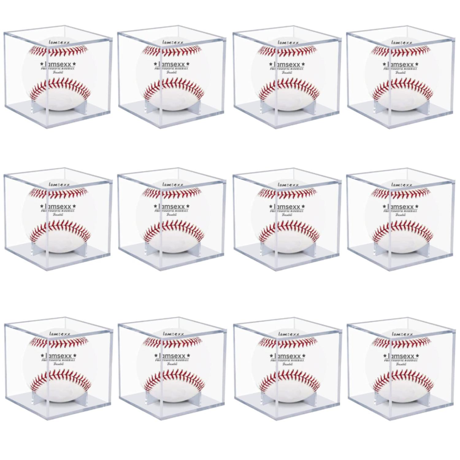 12 Pack UV Protected Acrylic Boxes for Display,Clear Display Case ...