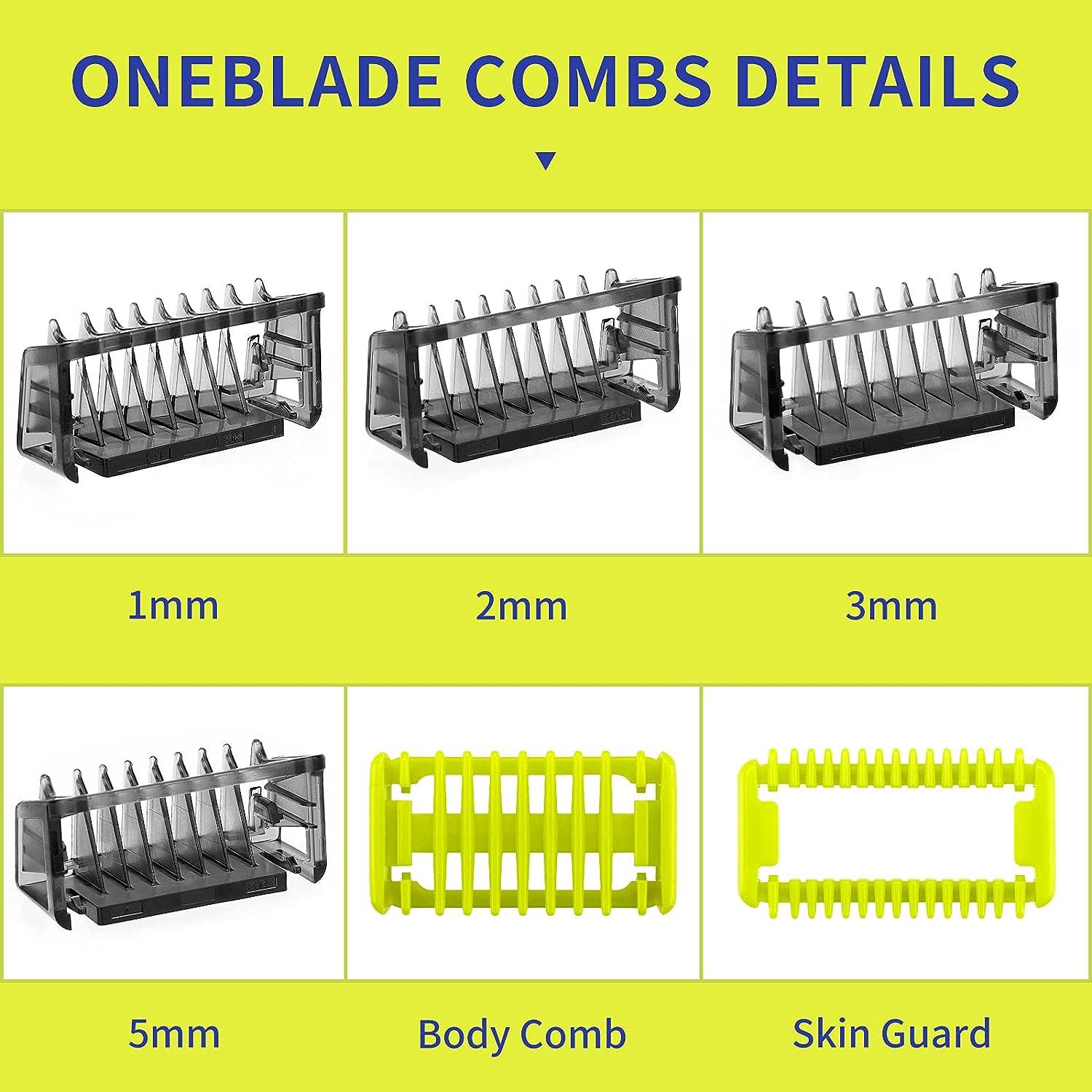 YINKE Guide Comb Body Skin for Philips OneBlade & One Blade Pro - 6pc ...