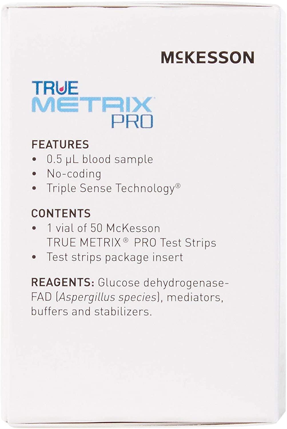 McKesson TRUE METRIX Professional Blood Glucose Test Strips - 50 Count ...