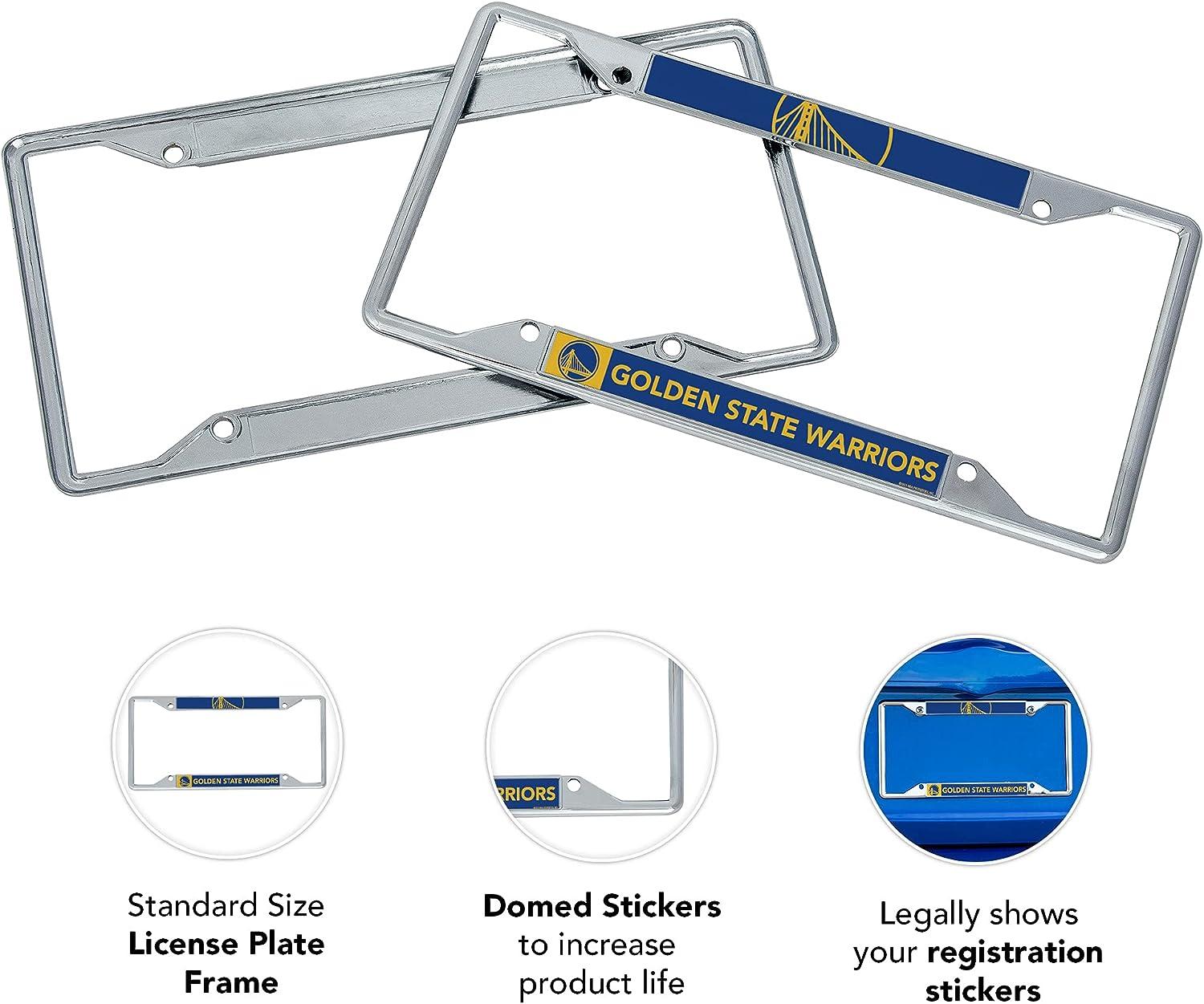 Golden State Warriors NBA Metal License Plate Frame - Officially ...