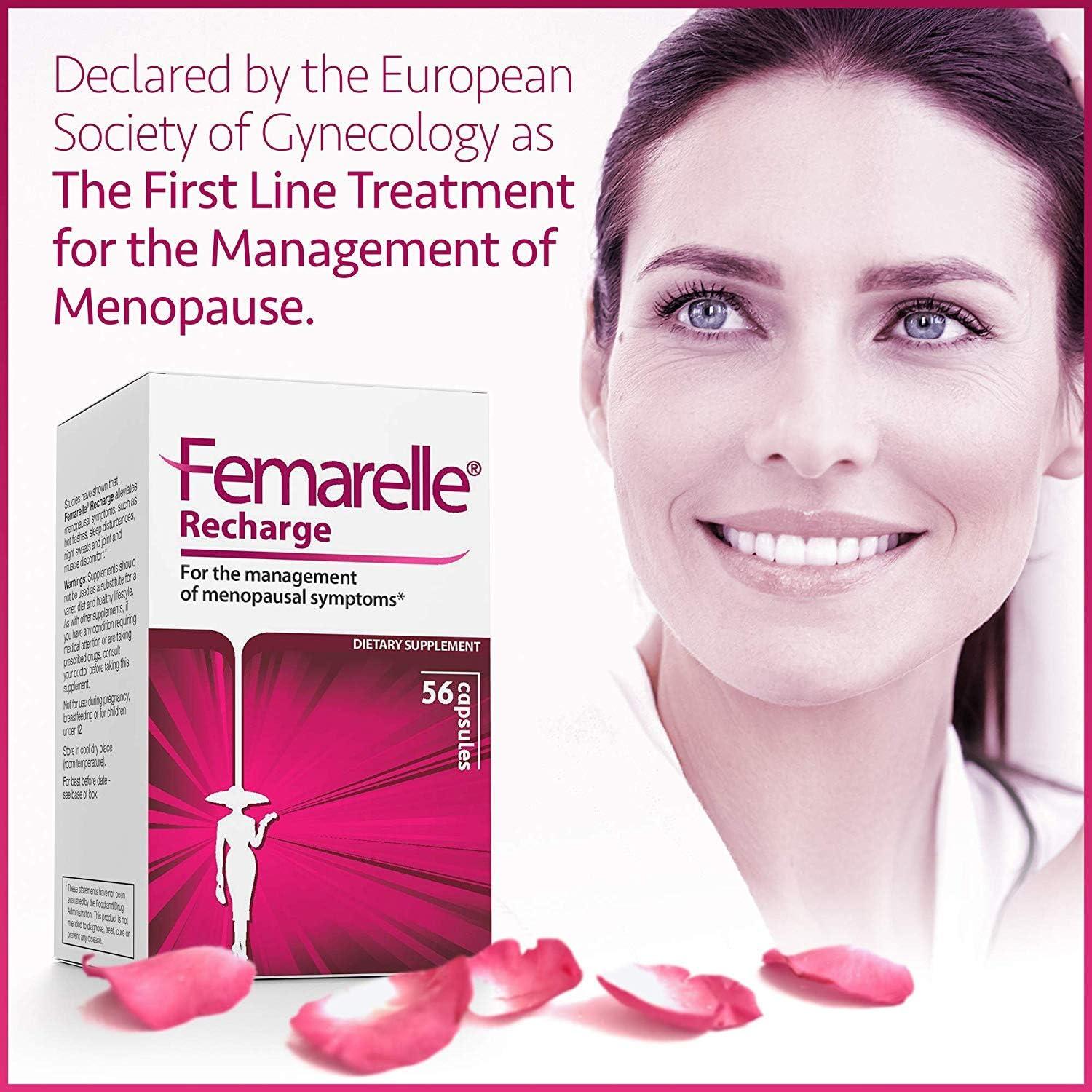 Femarelle Recharge - Non Hormonal Menopause Supplements - 1 Month ...