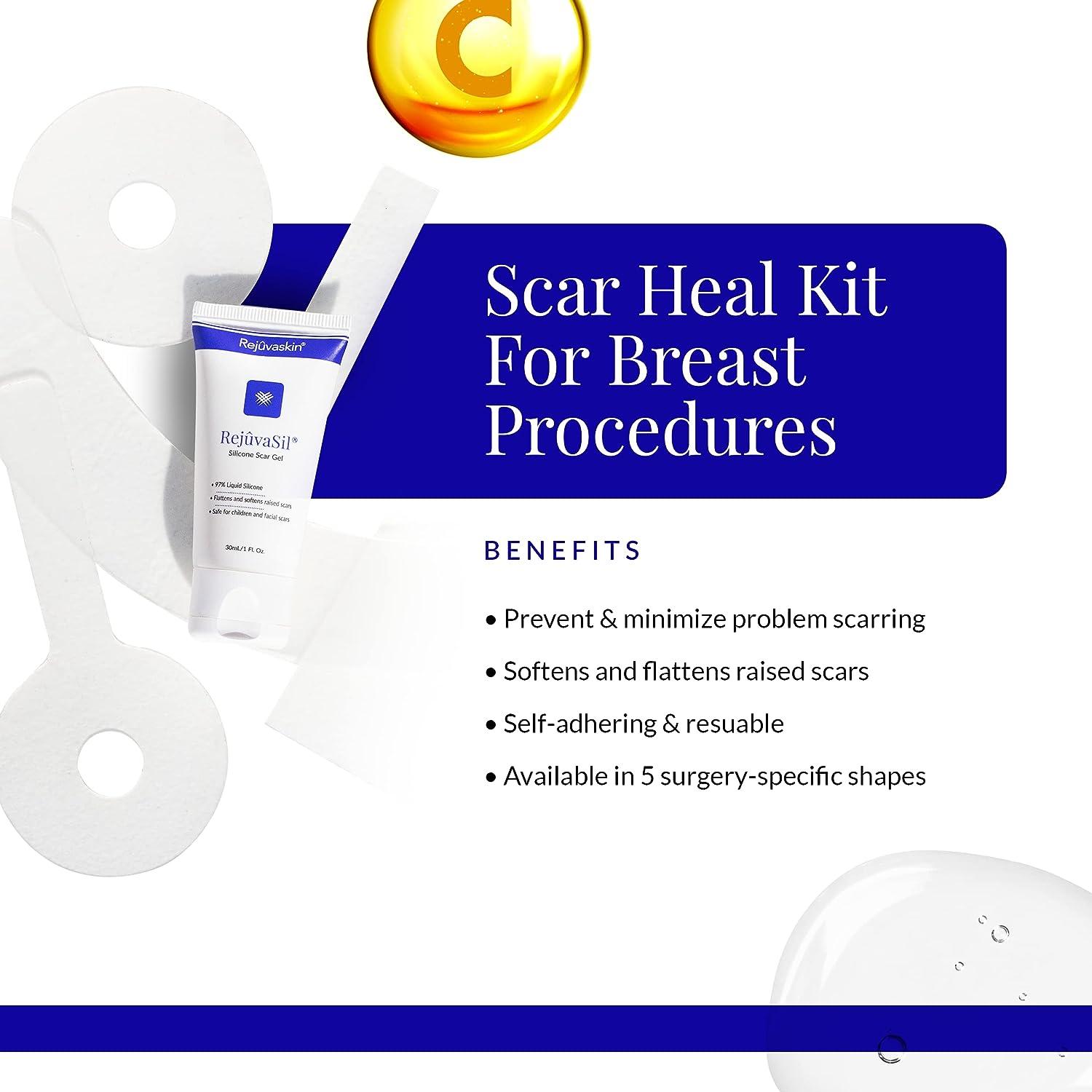 Rejuvaskin Scar Heal Kit - Physician Recommended Breast Scar Treatment ...