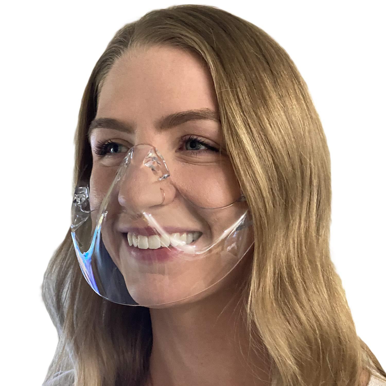 Green Piece Clarity Mask Face Shield - Large/Short Clear Polycarbonate ...