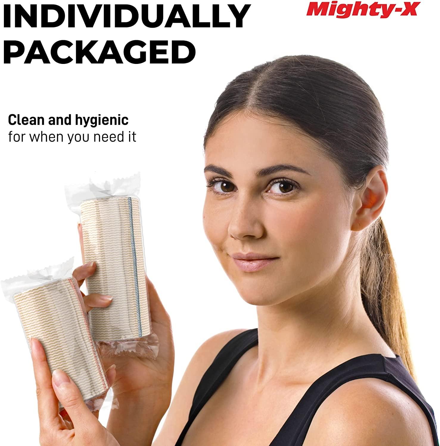 Premium Elastic Bandage Wrap with Self-Closures - 6 pk (2x2, 2x3, 2x4 ...