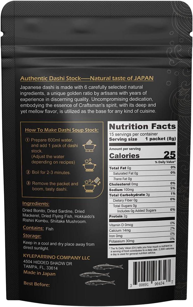 TALCUFON Dashi Stock (Dashi Broth Dashi Packet) Umami Dashi Soup Stock ...