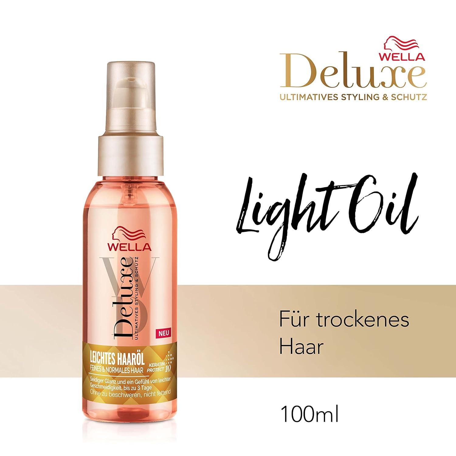 Wella Deluxe Light Hair Oil 100ml - Shine & Smoothness Frizz Control ...