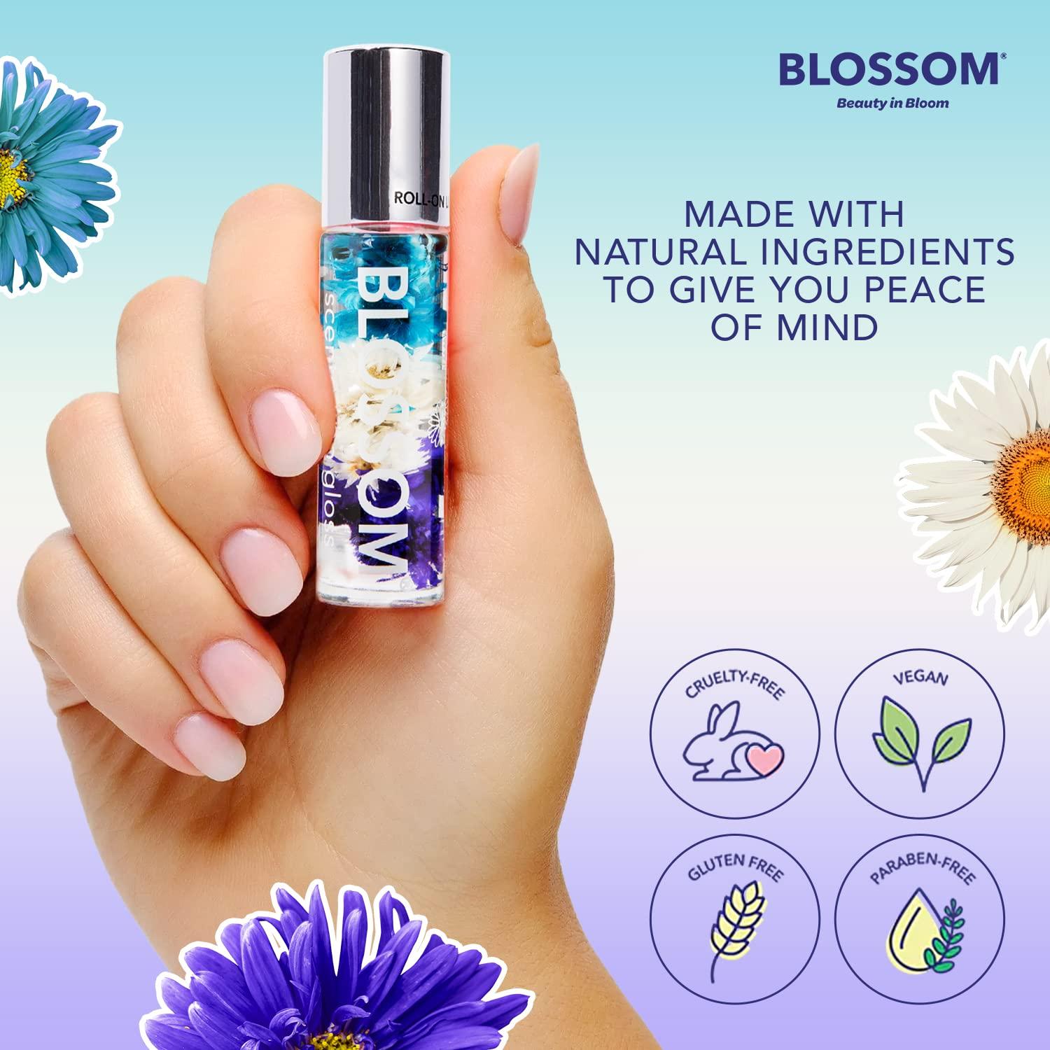 Blossom Roll on Lip Gloss | Infused with Real Flowers | Made in USA | 0 ...