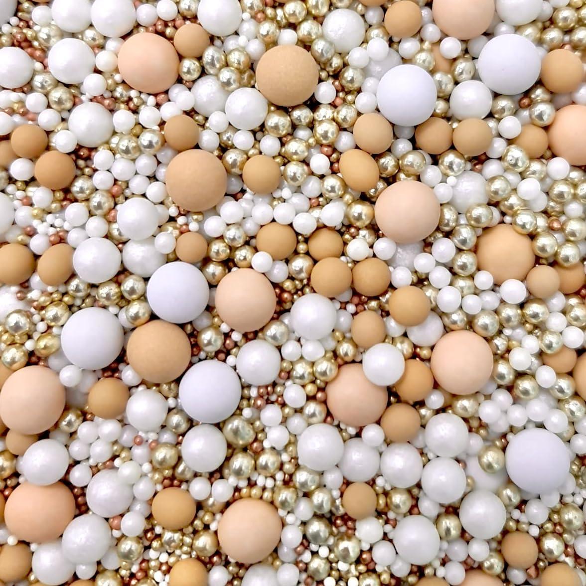 Luxury metallic Gold Nude Beige neutral White Rose Gold Christmas ...