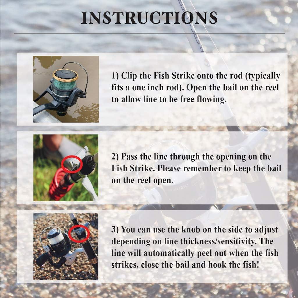 Bullet Ant Sports Fish Strike Bite Indicator Fishing Rod Clip On - 3 ...