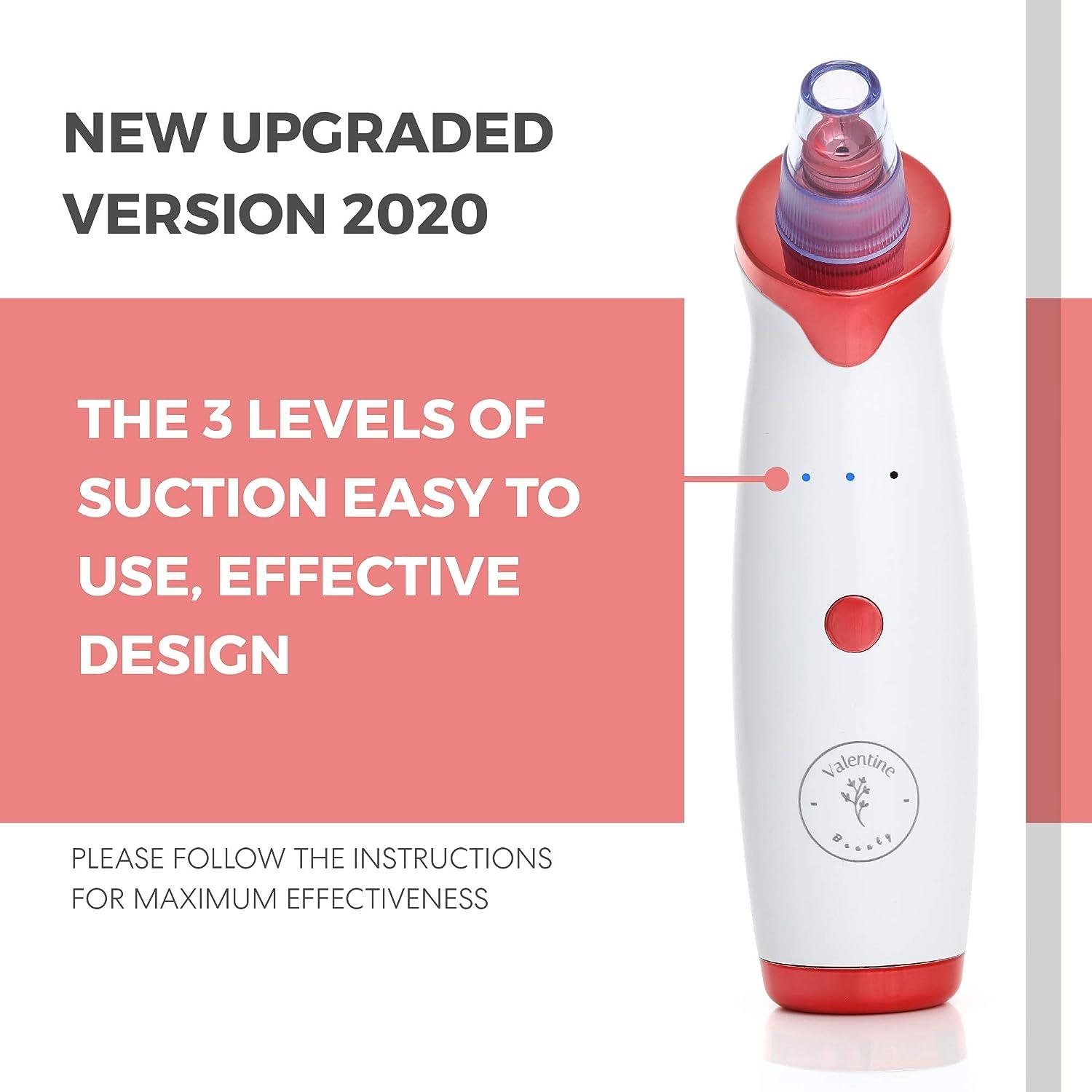 Valentine Beauty Pore Vacuum Blackhead Remover Kit - 2020 Upgraded ...