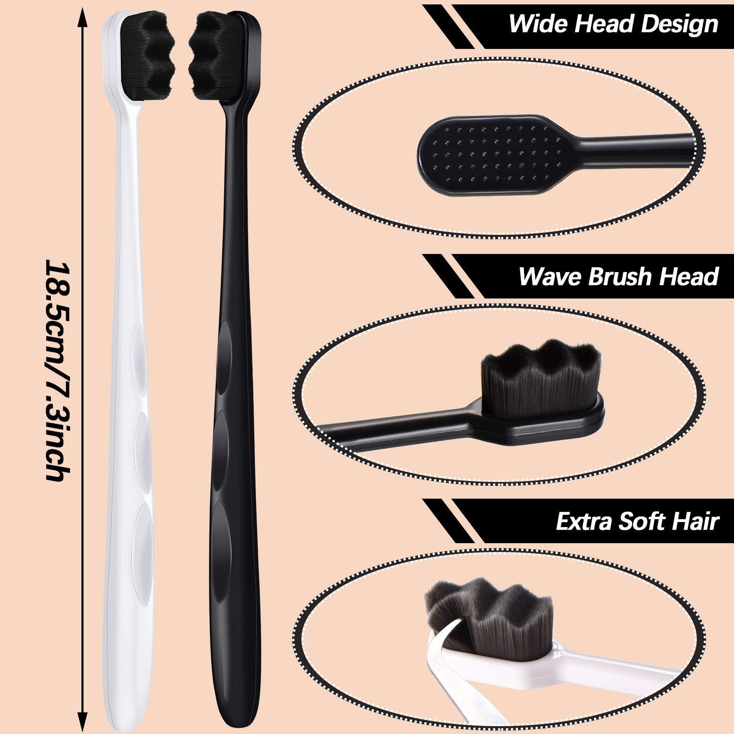 8-Piece Extra Soft Micro-Nano Toothbrush Set for Fragile Gums - Gentle ...