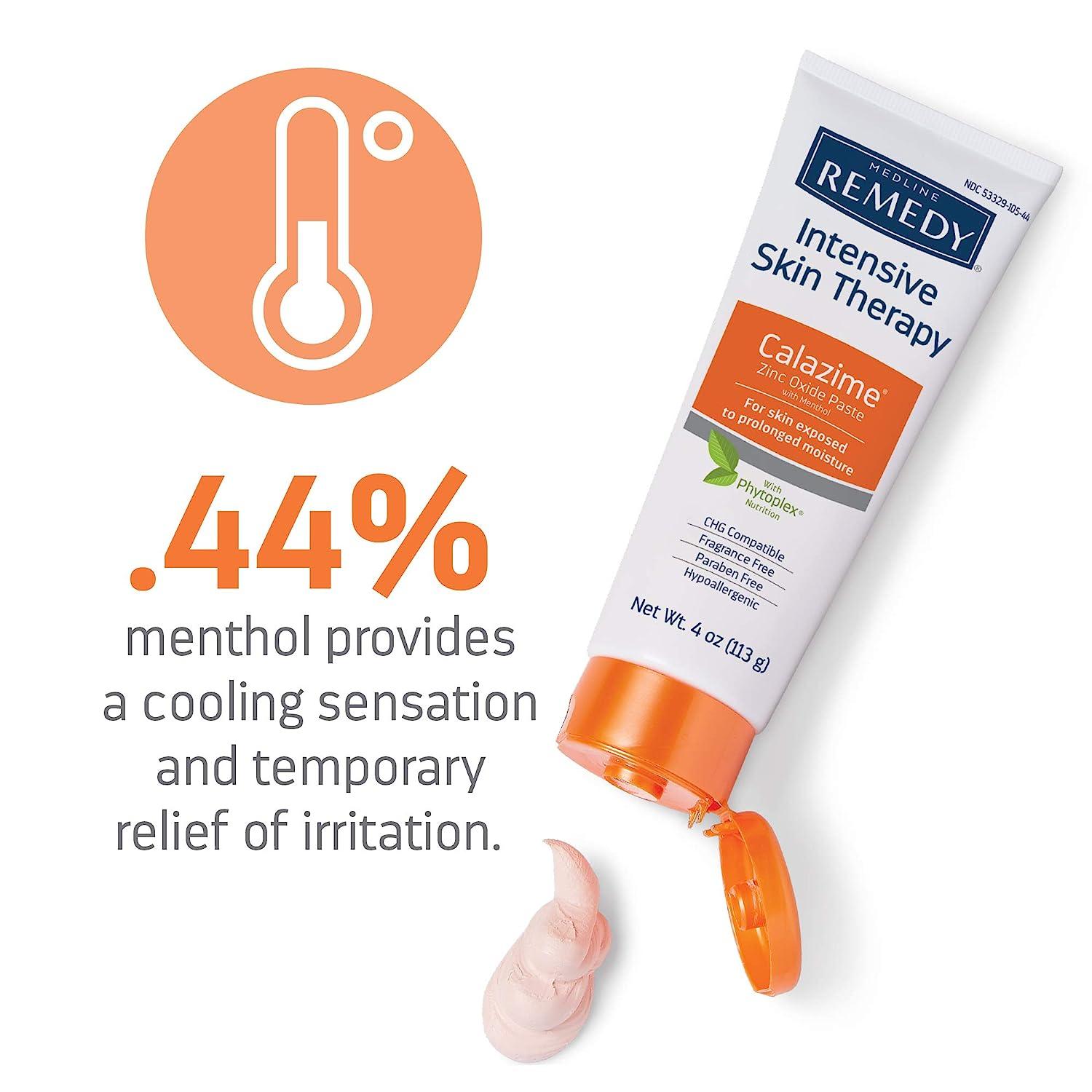 Medline Remedy Phytoplex Calazime Skin Protectant Cream 4oz - Fragrance ...