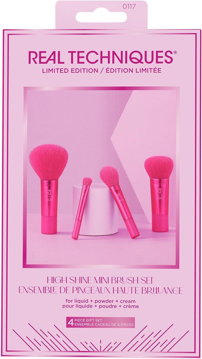 Real Techniques Limited Edition High Shine Mini Brush Kit - 4 Piece ...