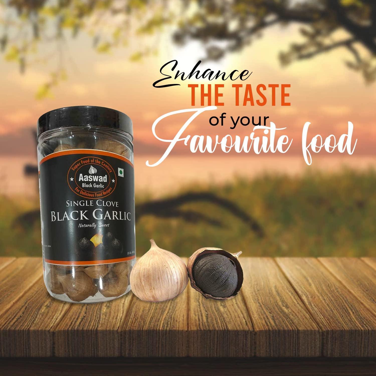 Premium Single Clove Black Garlic 425g / 15oz | Unpeeled Whole Bulbs by ...