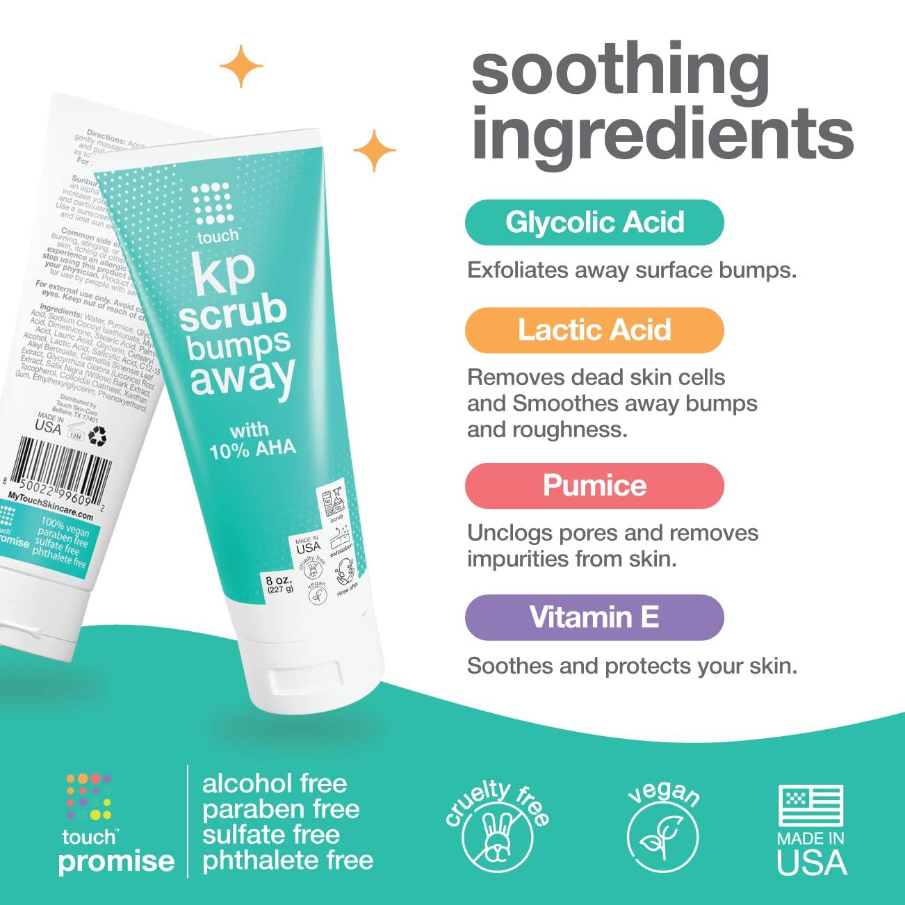 Touch KP Scrub Bumps Away Exfoliating Body Scrub for Keratosis Pilaris ...