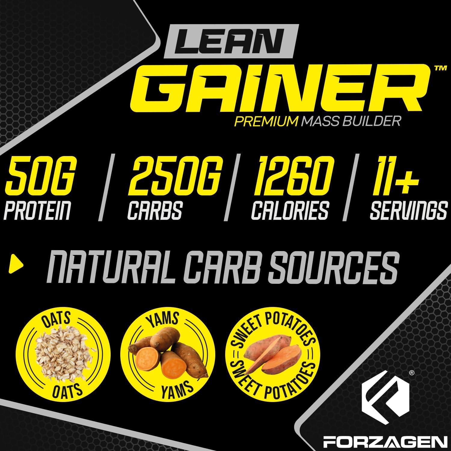 Forzagen Lean Gainer Premium Mass Builder 8 lbs - Dutch Chocolate ...