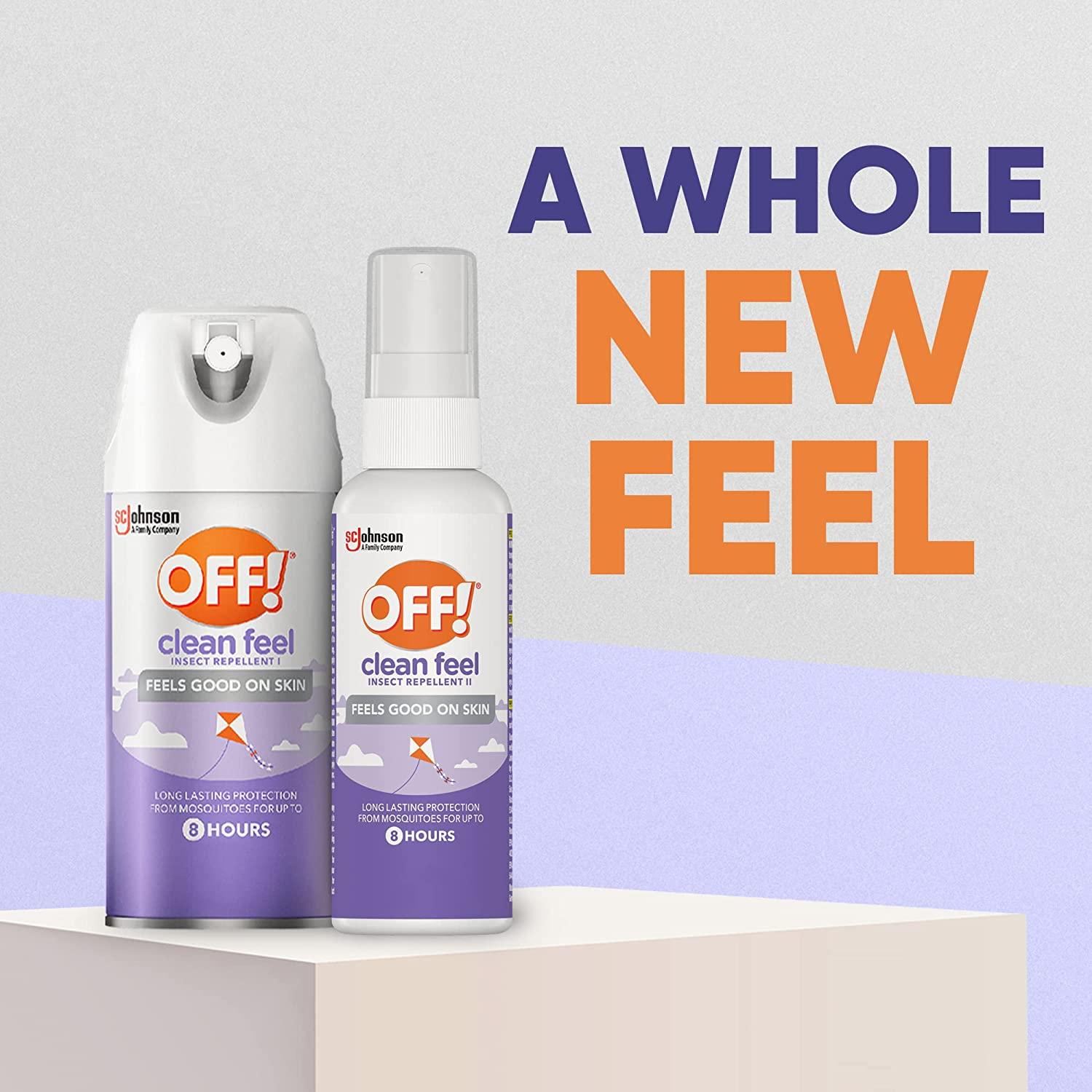 OFF! Clean Feel Insect Repellent Spritz 4 oz - 20% Picaridin Formula ...