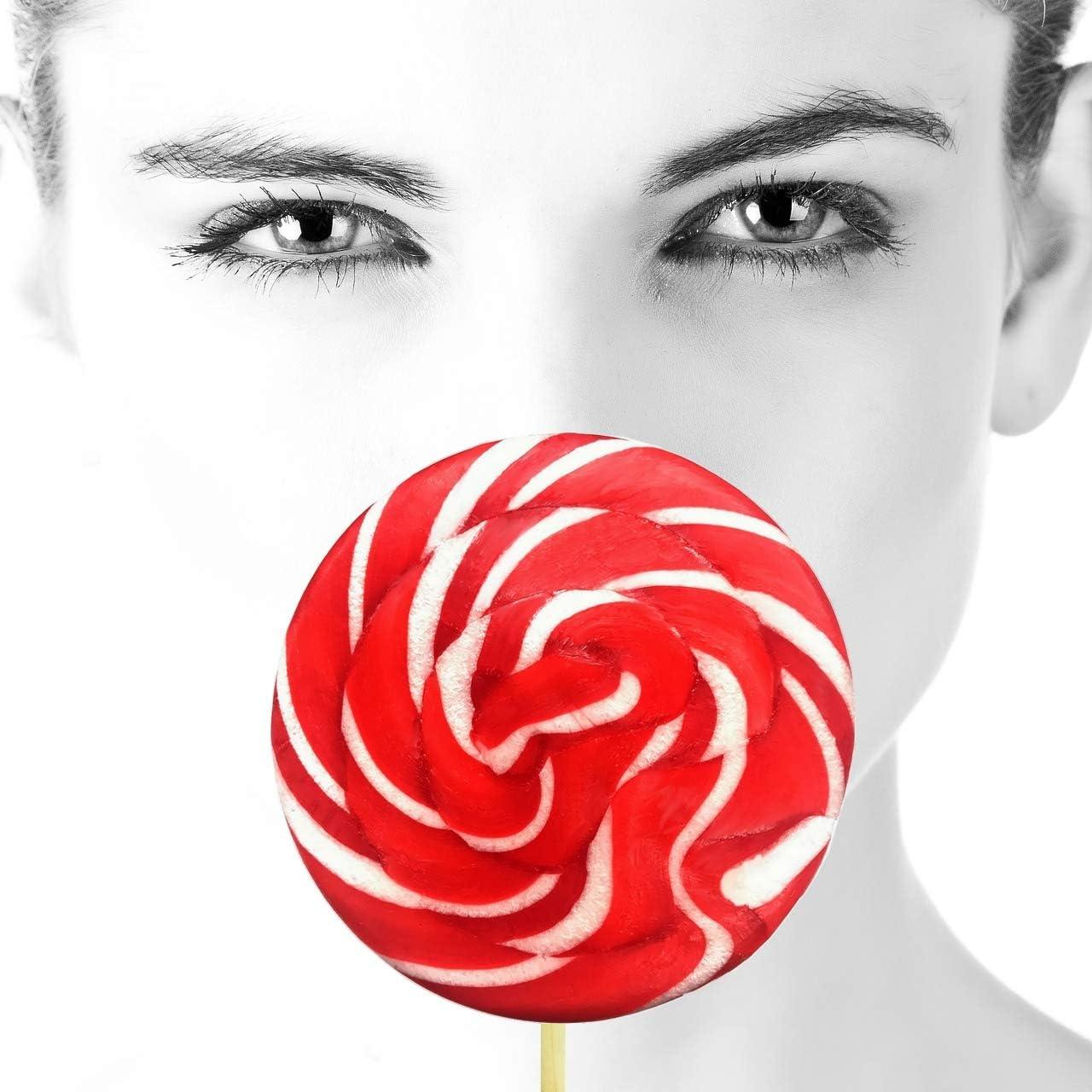 Wendy's Candies - Giant swirl Lollipop - strawberry and cream ...