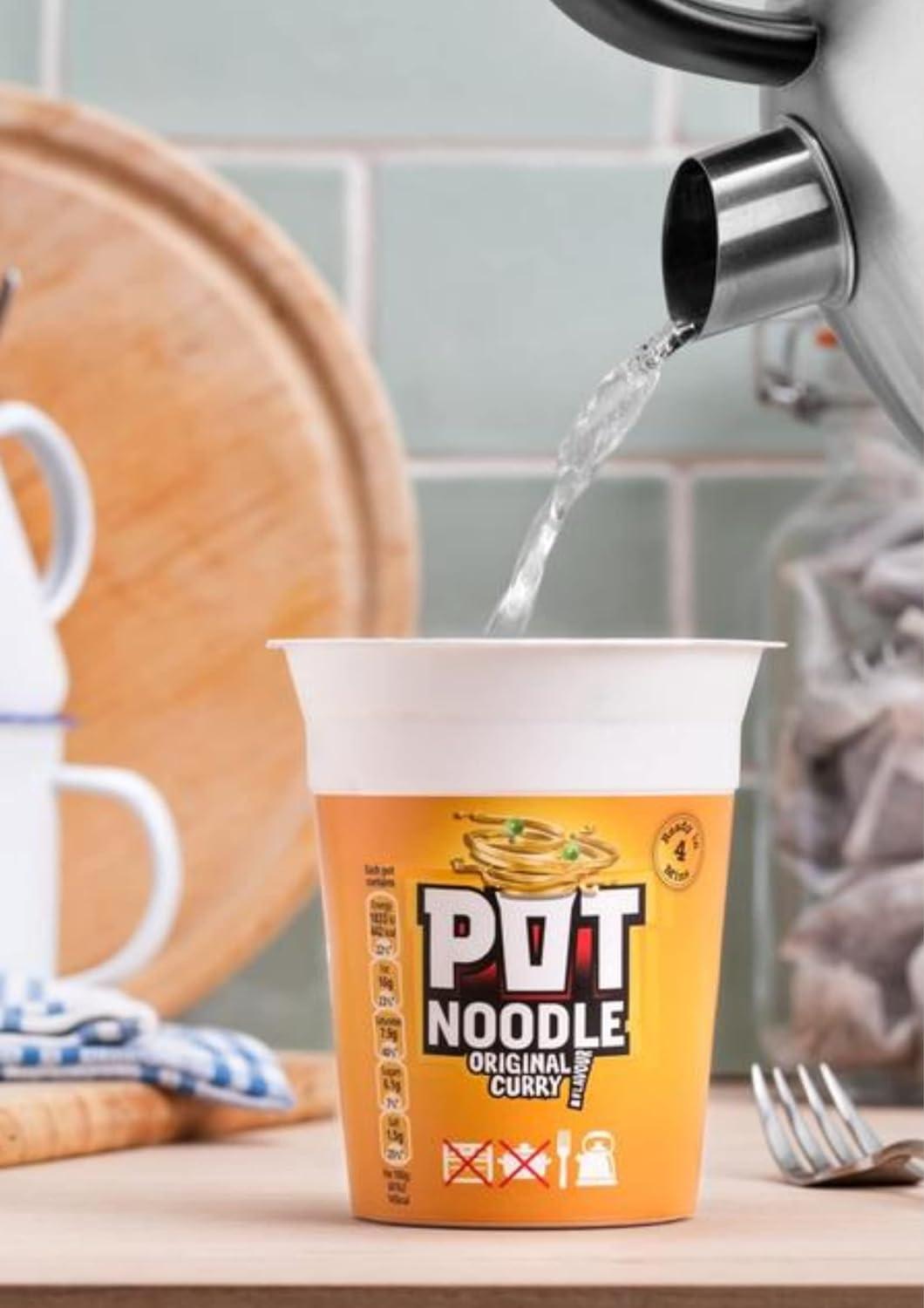 Pot Noodle 4 Variety Include Chow Mein Chinese Noodles Sticky Rib ...
