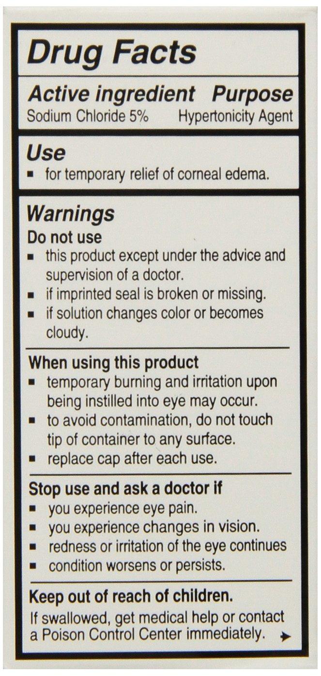 Sodium Chloride Ophthalmic Drops 5% 15mL - Pack of 3 | Eye Care ...